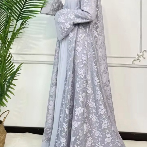 Dresses | Women Morocco Muslim Dress Abaya 2 Piece Set Lace Kaftan ...